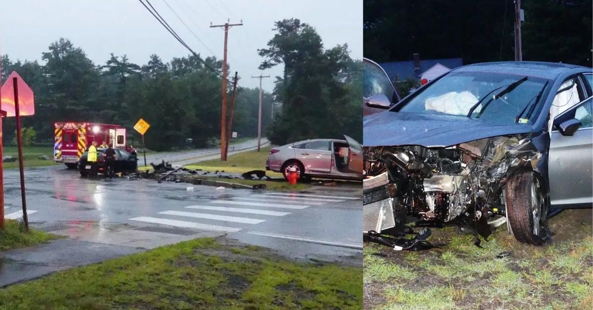 Two Car Accident In Concord Results In Injuries Road Closure Newport